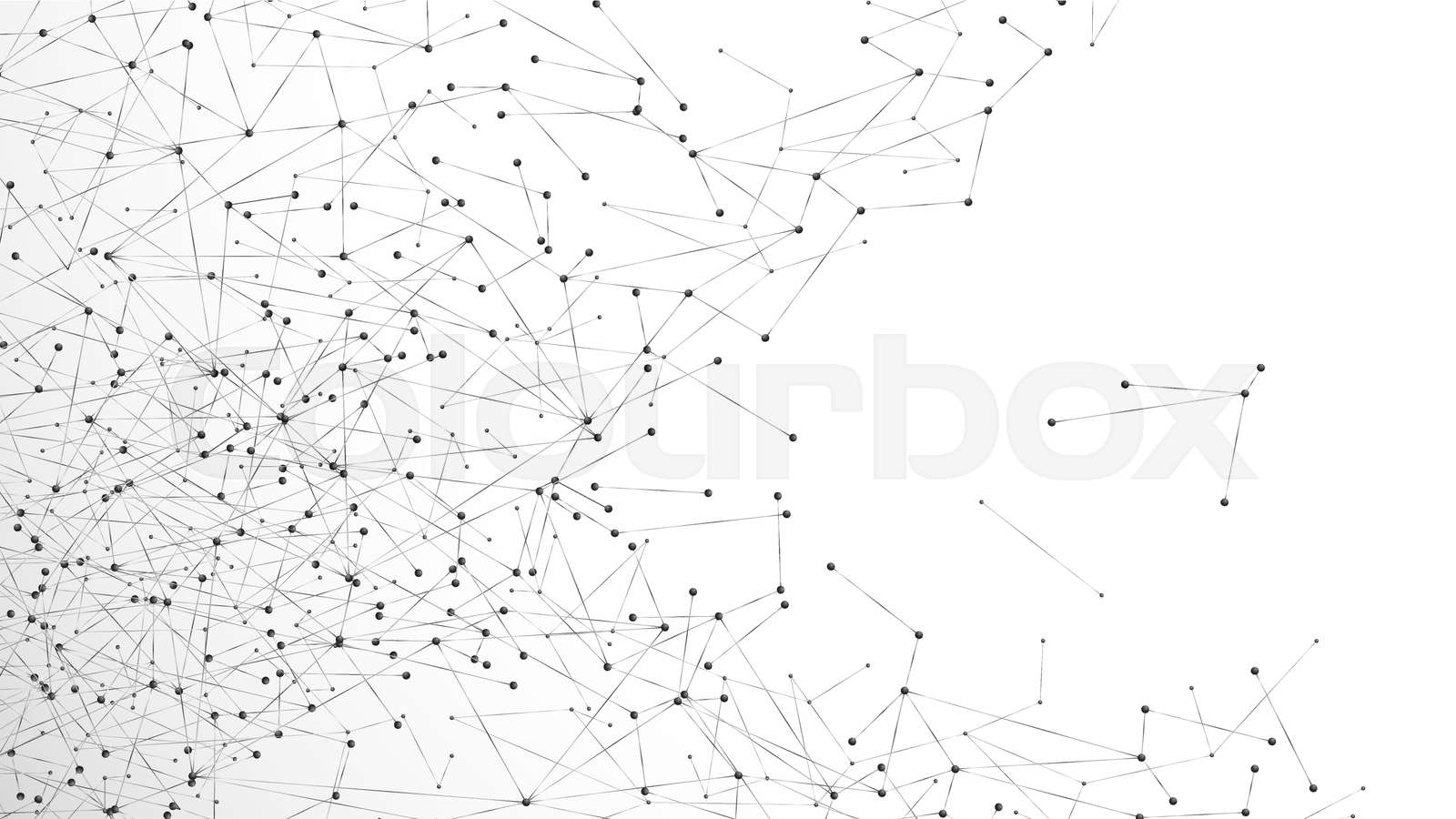 Abstract Particle Background Mess Network Plexus Atomic And Molecular Pattern Nodes Connected