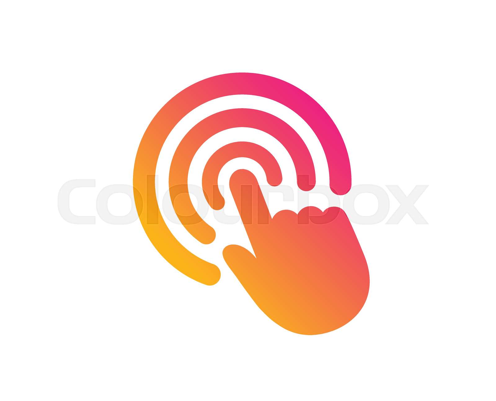 Hand Click icon. Finger touch sign. Vector | Stock vector | Colourbox