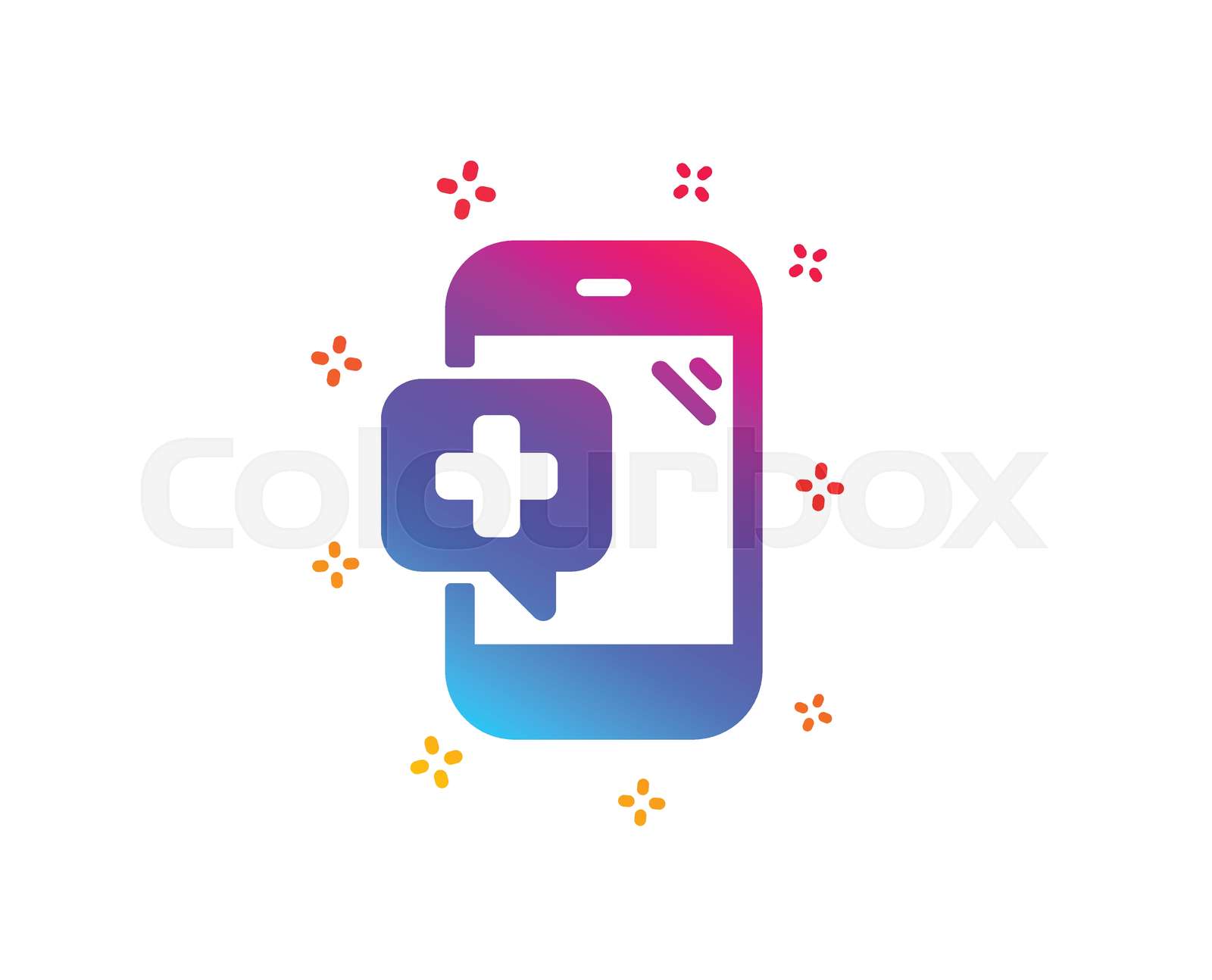 Medicine phone icon. Mobile medical help sign. Vector | Stock vector ...