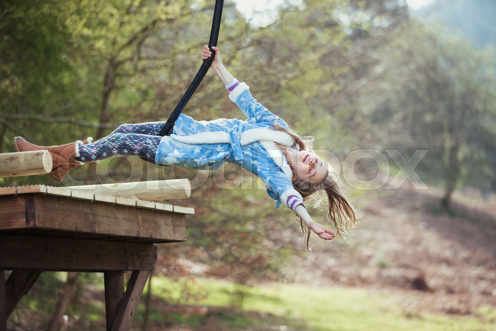 Fun on a Monkey Swing | Stock image | Colourbox