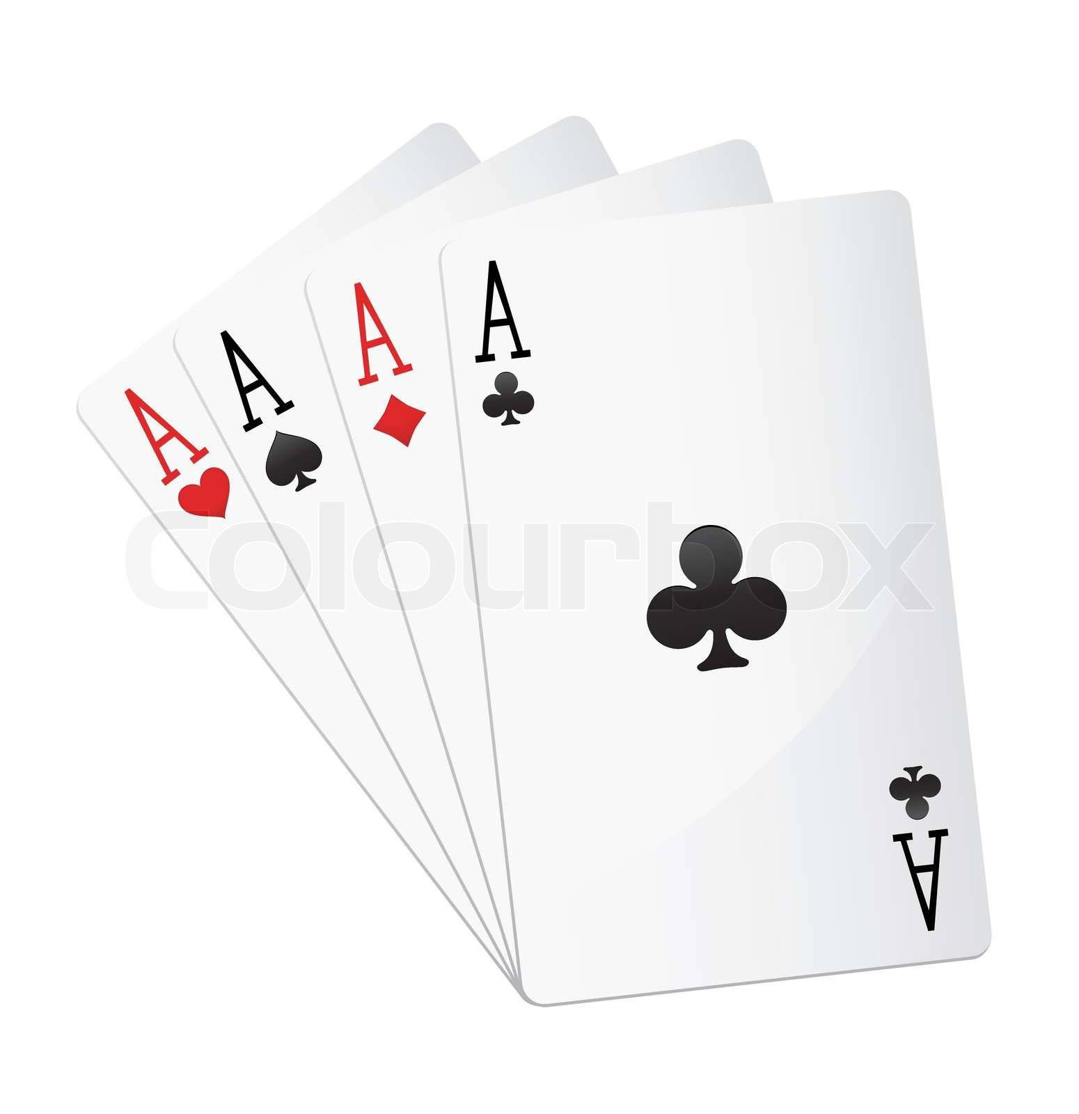 kort, spil, es | Stock vektor | Colourbox