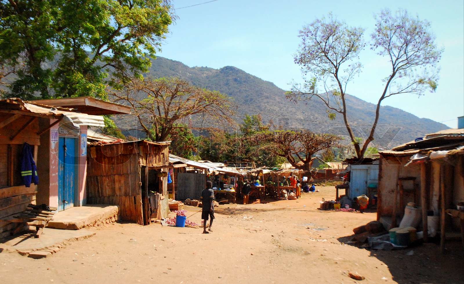 A Very Poor Small Town in Rural Kenya near the Tanzanian Border | Stock ...