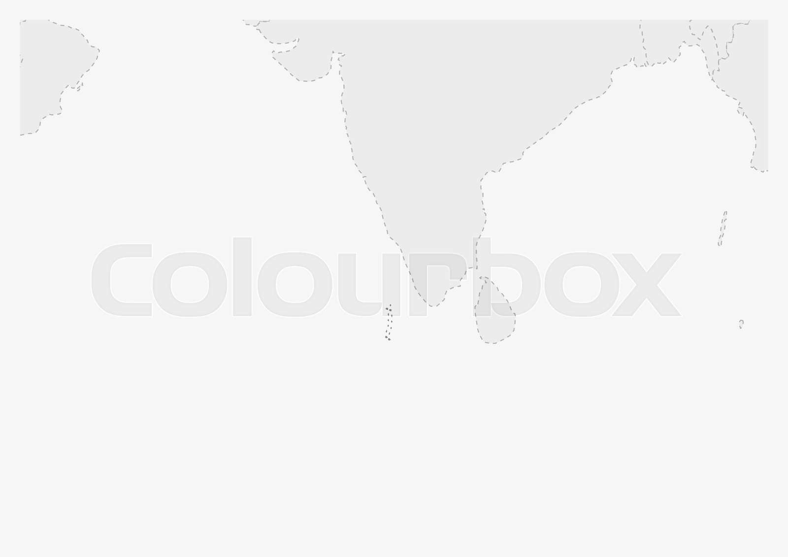 Map of Asia with highlighted Maldives map | Stock vector | Colourbox