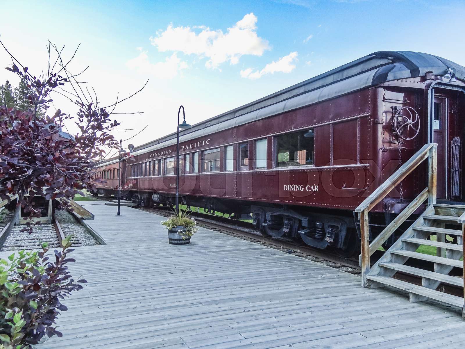 Lake louise train station banff national park alberta | Stock image ...