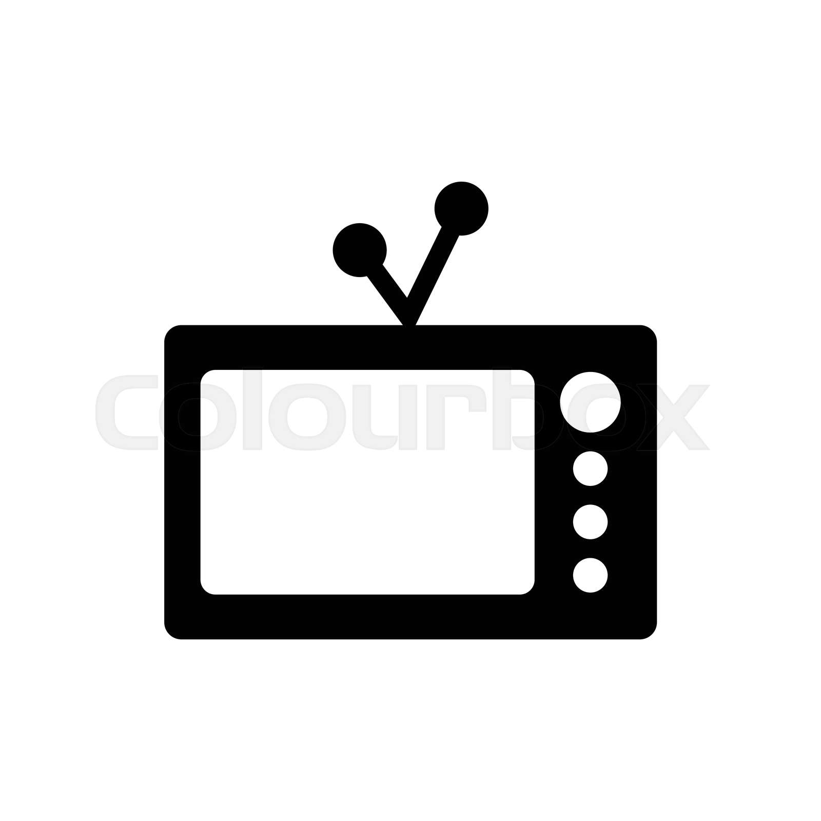 Old tv graphic design template vector | Stock vector | Colourbox