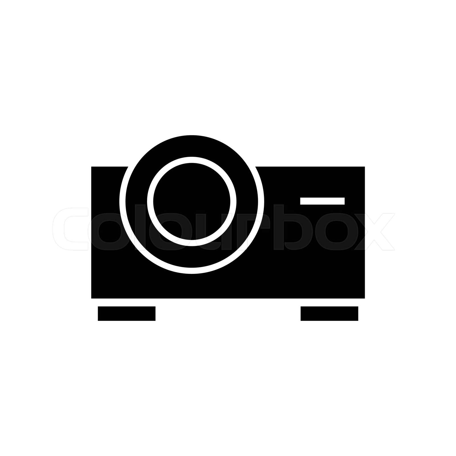 Projector cinema graphic design template vector | Stock vector | Colourbox