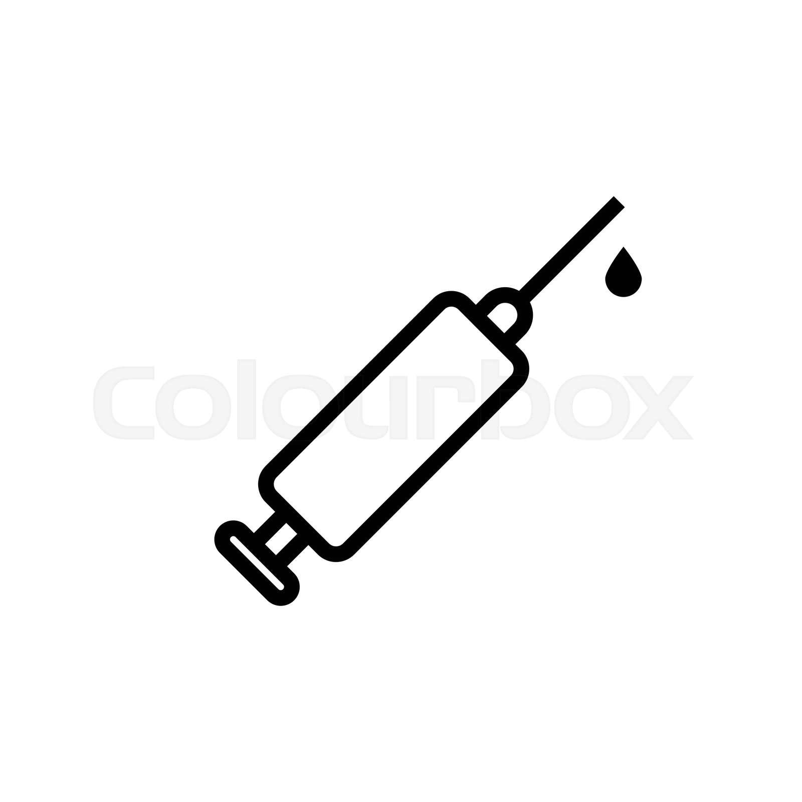 Injection medical graphic design template vector | Stock vector | Colourbox