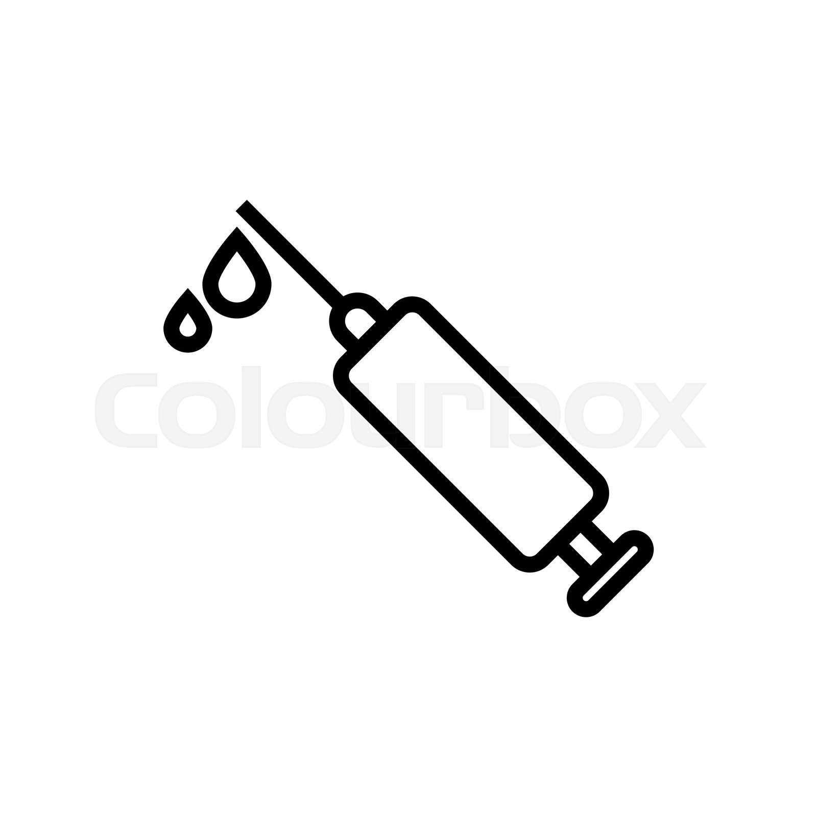 Injection medical graphic design template vector | Stock vector | Colourbox