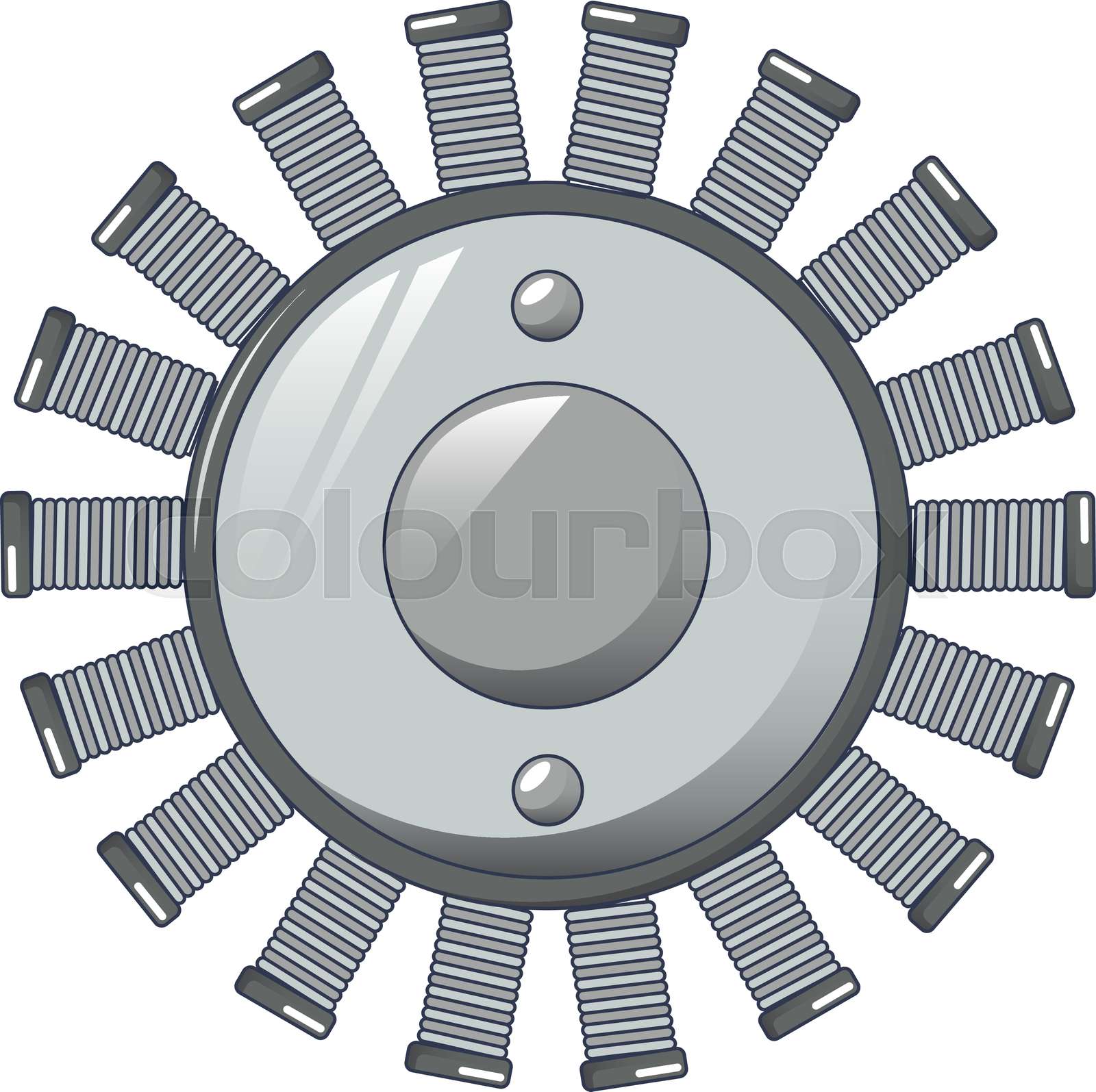 Multiple coil icon, cartoon style | Stock vector | Colourbox