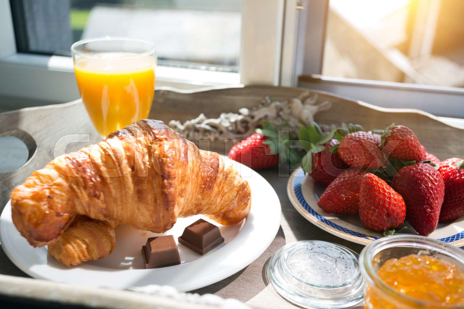delicious French breakfast | Stock image | Colourbox