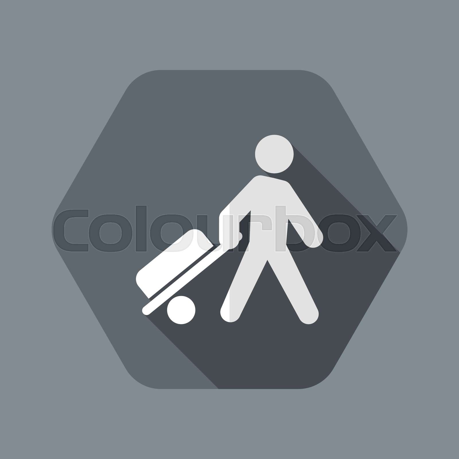Vector illustration of traveler icon | Stock vector | Colourbox