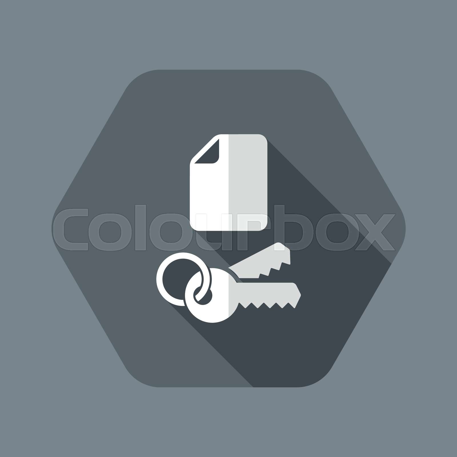 Private file - Flat minimal icon | Stock vector | Colourbox