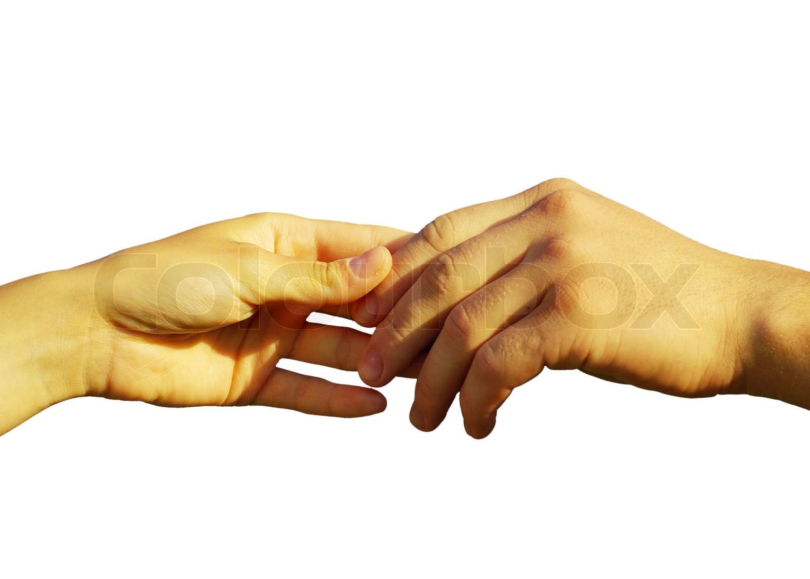 hand in a hand | Stock image | Colourbox
