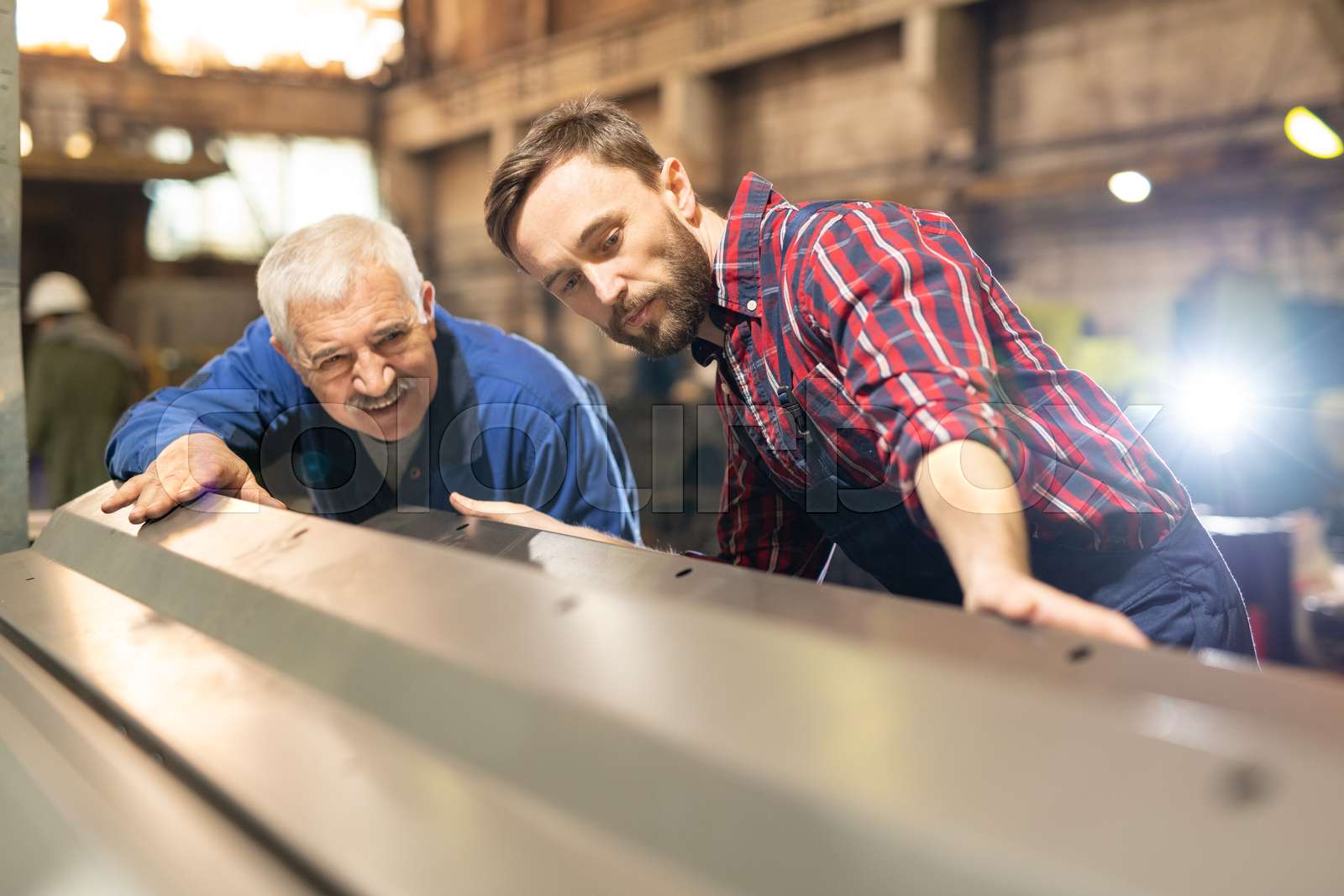 Preparing workpiece for further work | Stock image | Colourbox