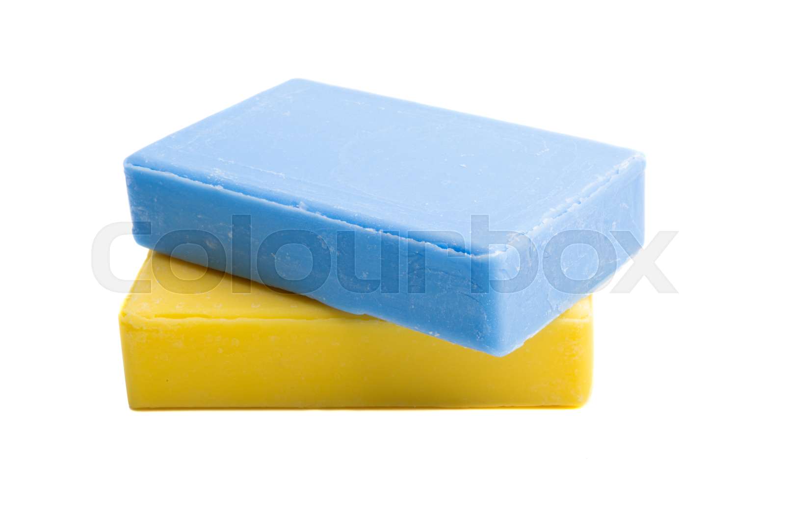 french square soap isolated | Stock image | Colourbox