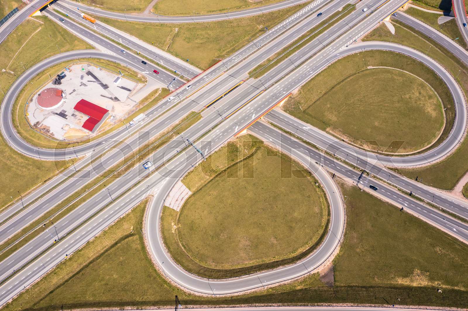 Road transport - a high-speed road | Stock image | Colourbox