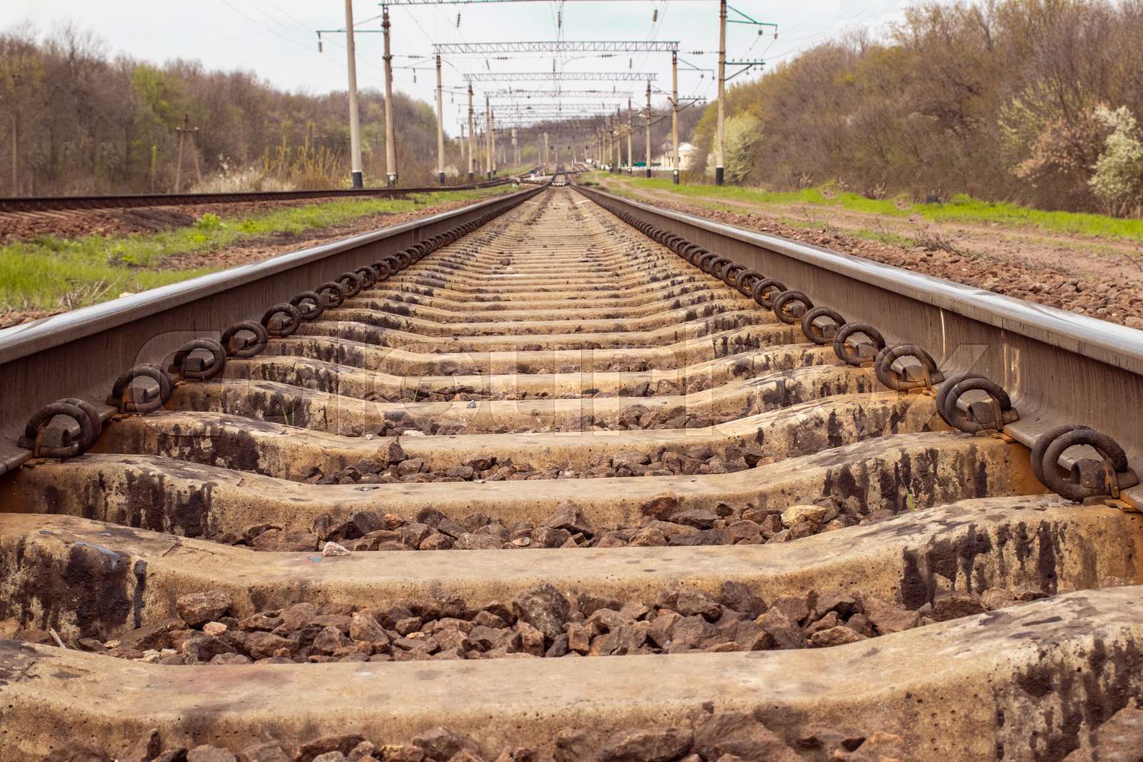 Old Railroad Tracks. Railroad travel | Stock image | Colourbox