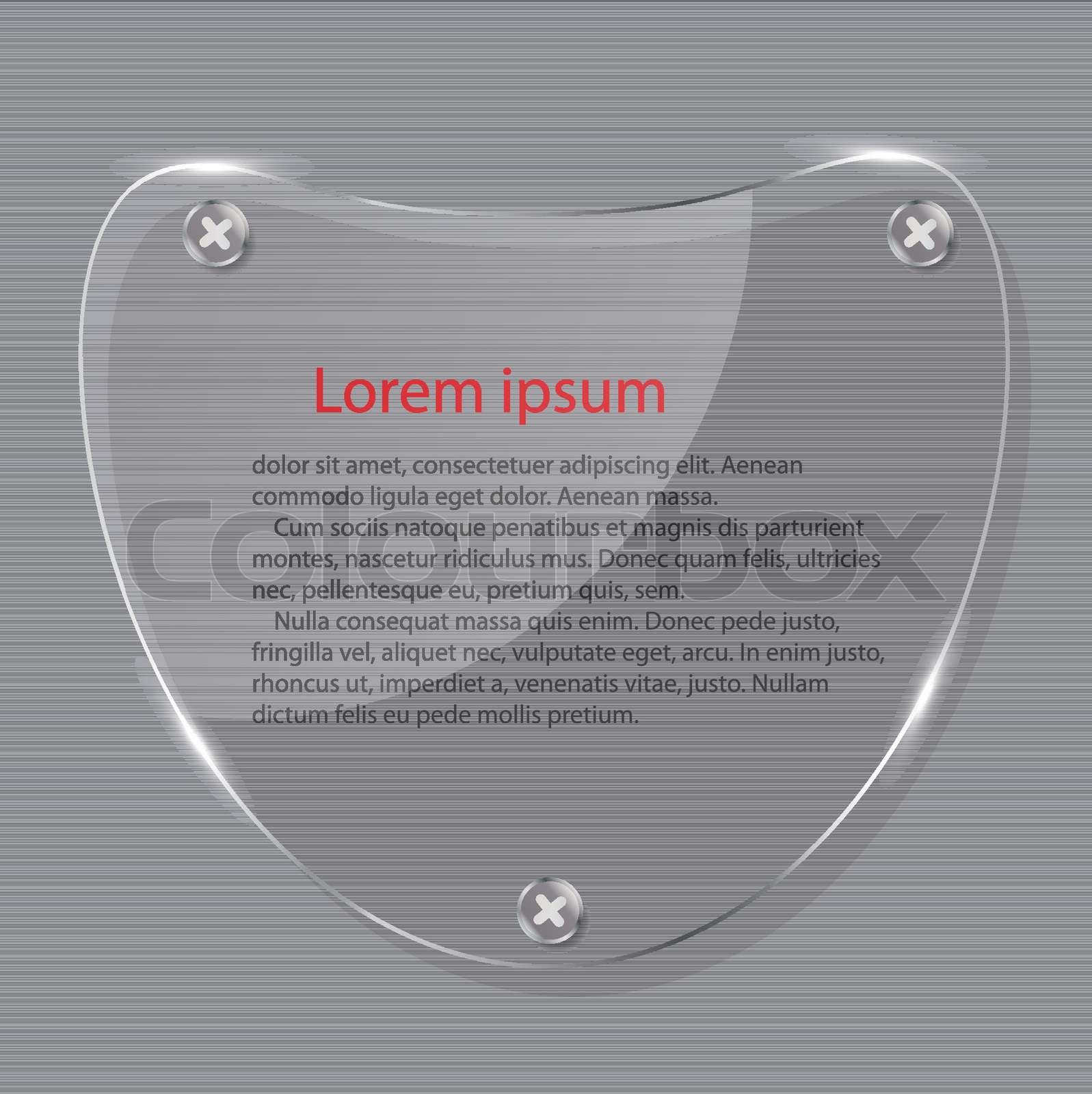 realistic glass frames Vector illustration | Stock vector | Colourbox