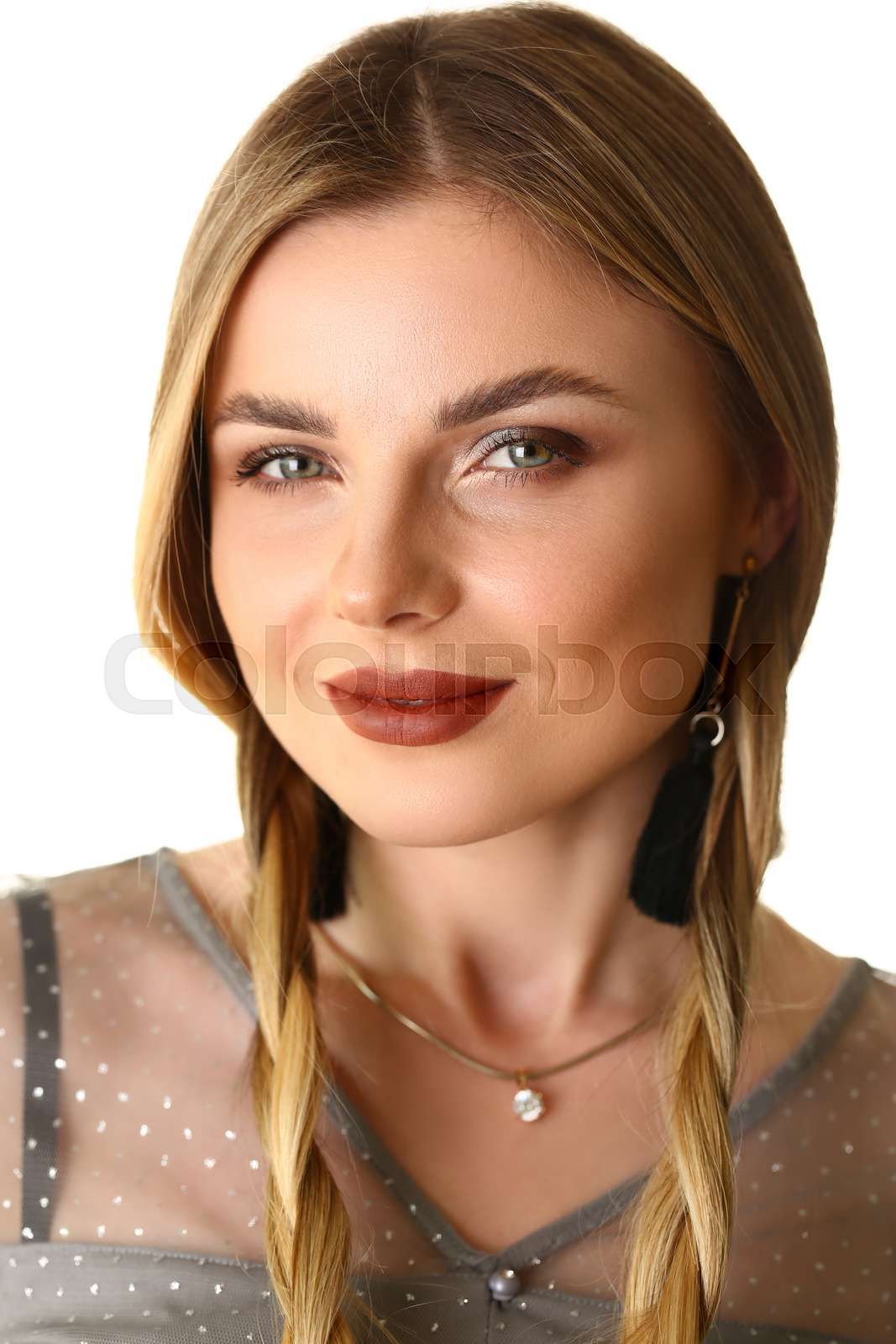 Pretty Caucasian Female Model Promotion Shooting | Stock image | Colourbox