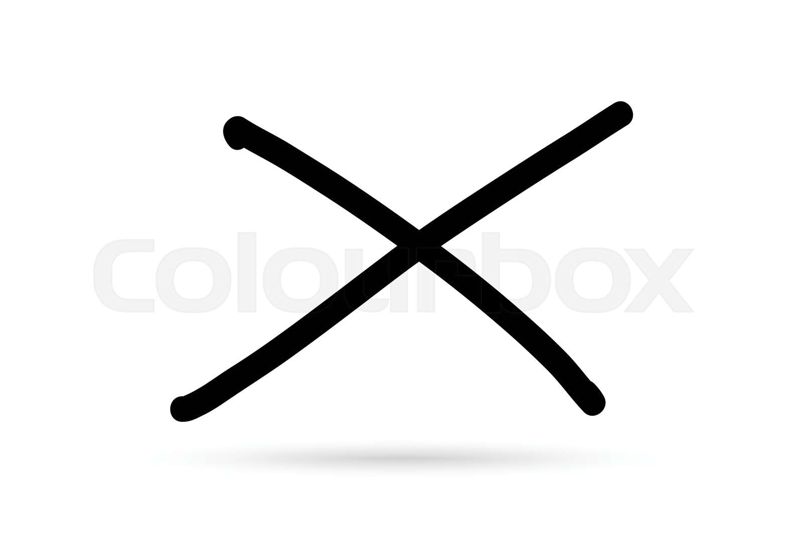 Wrong Cross Clipart Black And White