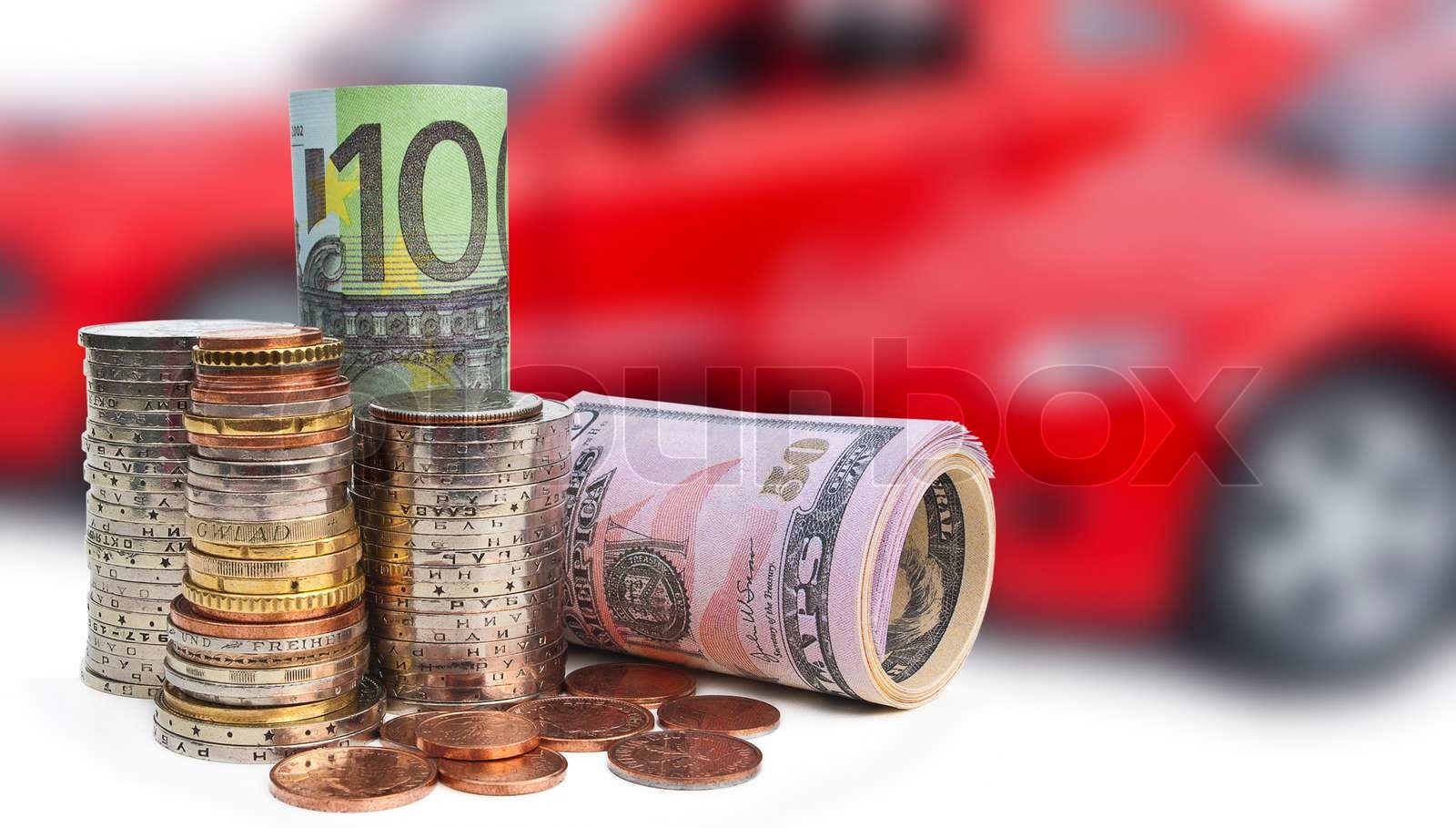 Cars and money | Stock image | Colourbox