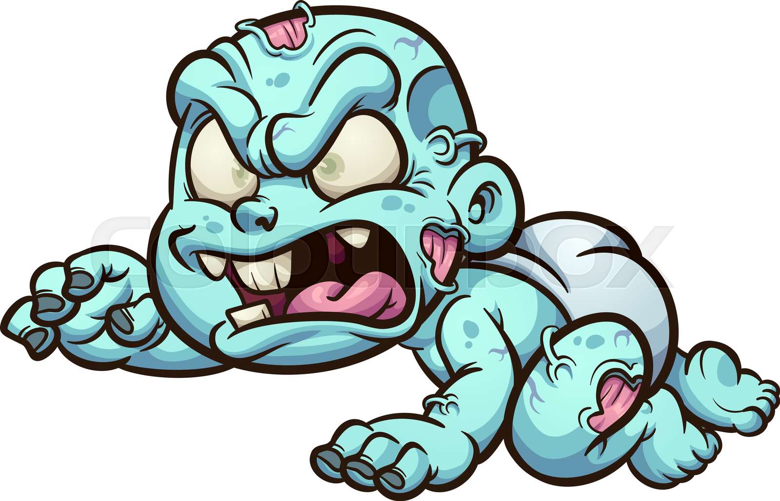 Baby zombie | Stock vector | Colourbox