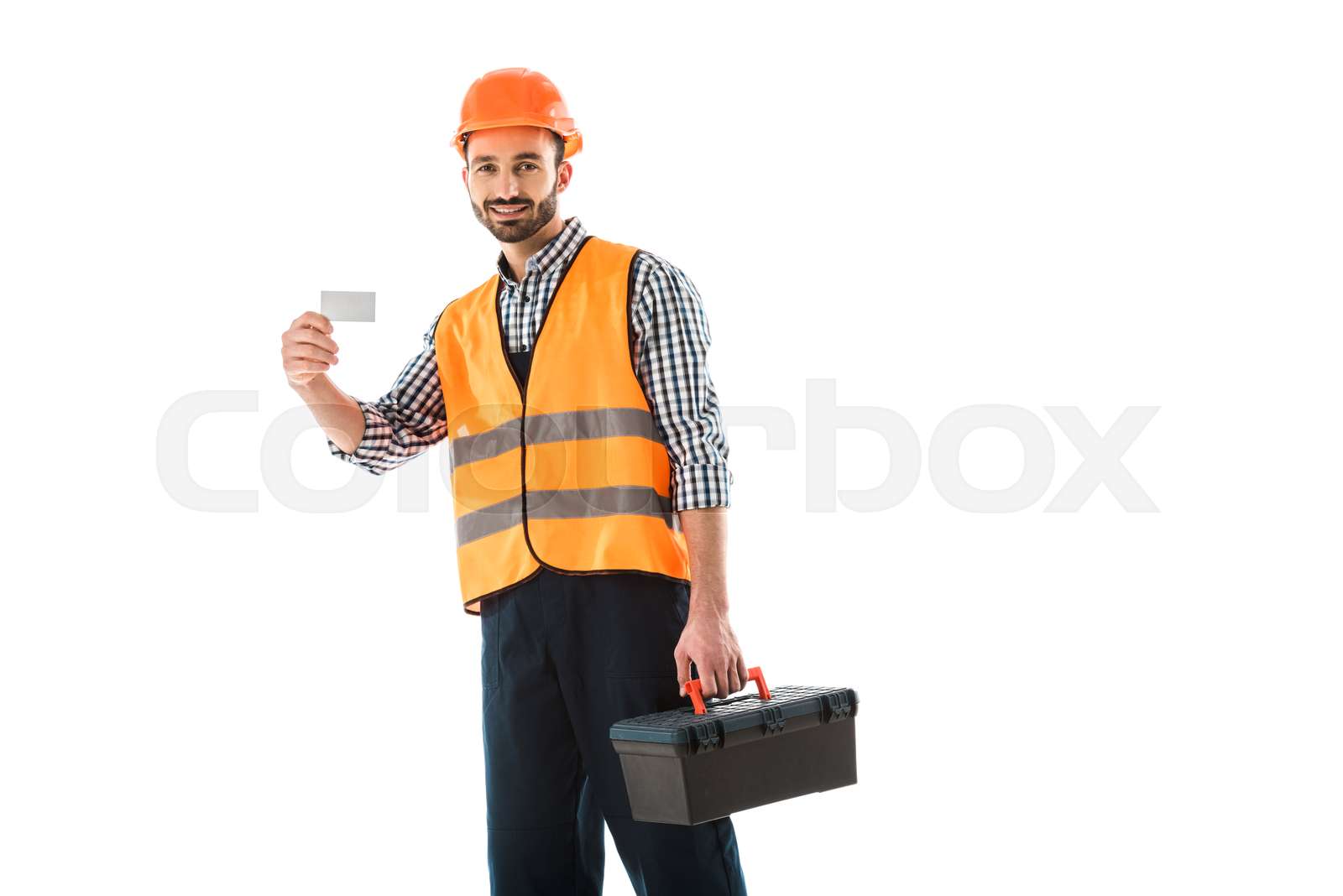 background, freigestellt, handwerker | Stock Bild | Colourbox