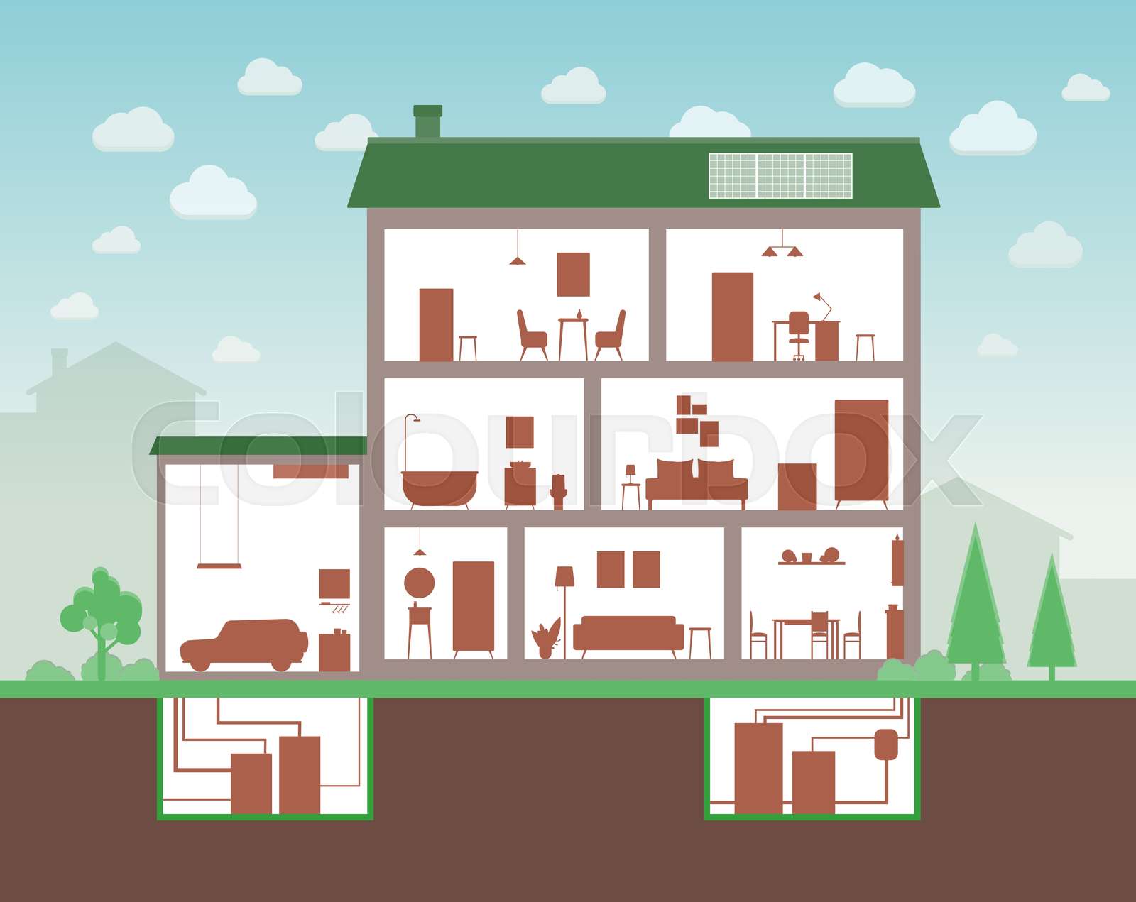 House Building Cartoon