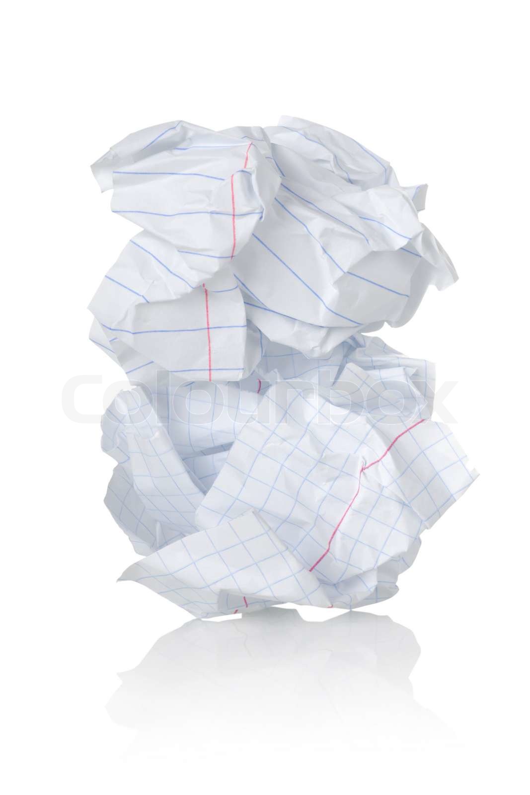 papir, ark, krøllet | Stock foto | Colourbox