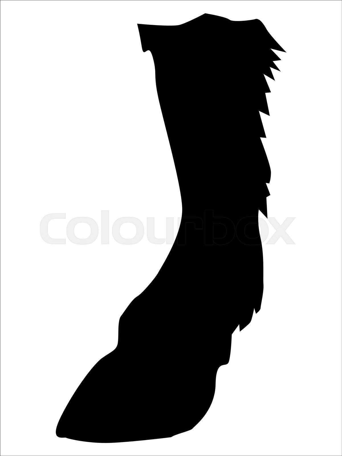 hoof of horse | Stock vector | Colourbox