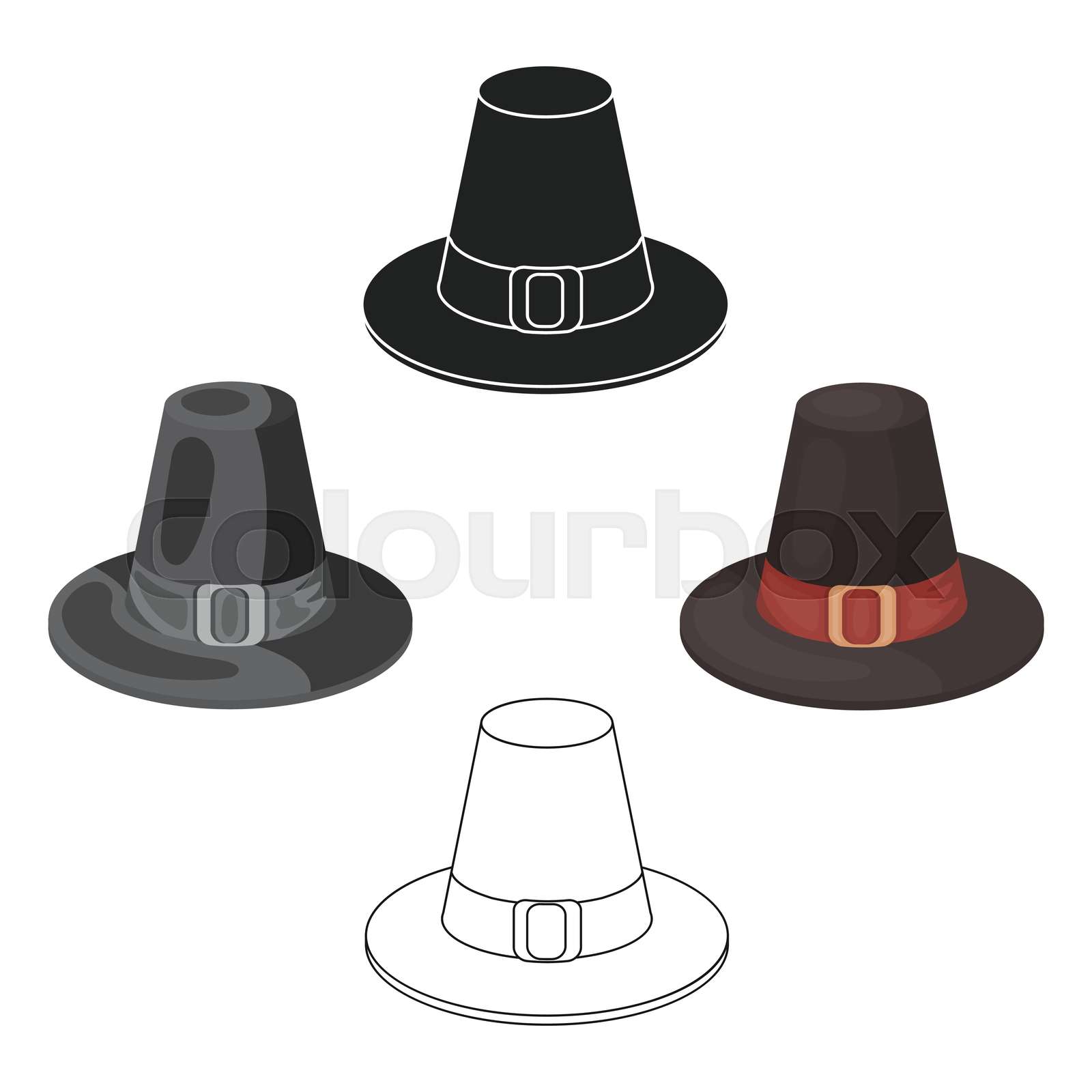 Pilgrim Hat Vector