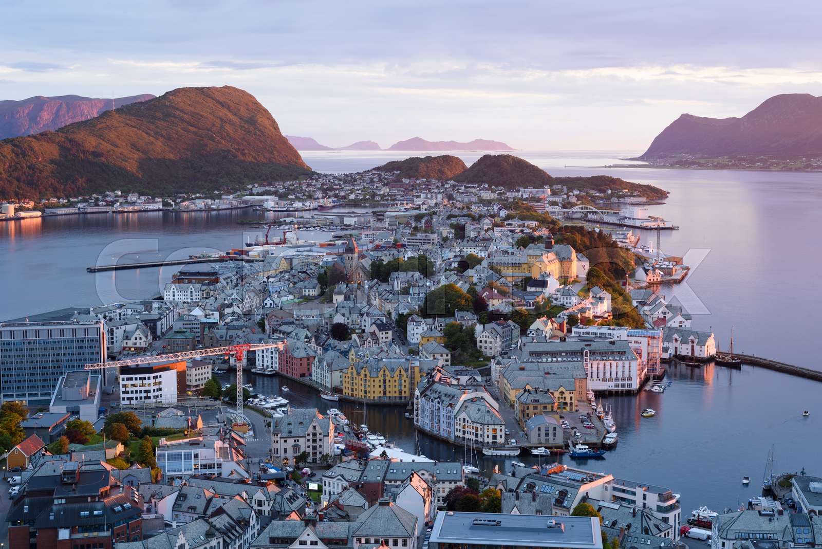 Alesund - view from Aksla Mount, Norway | Stock image | Colourbox