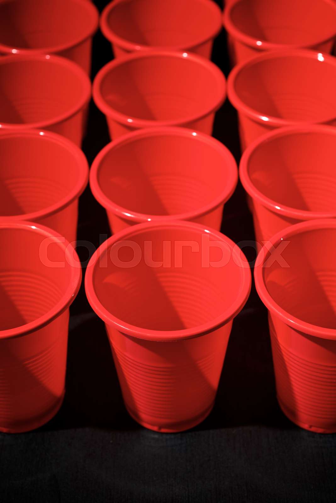 Drinking plastic cups | Stock image | Colourbox