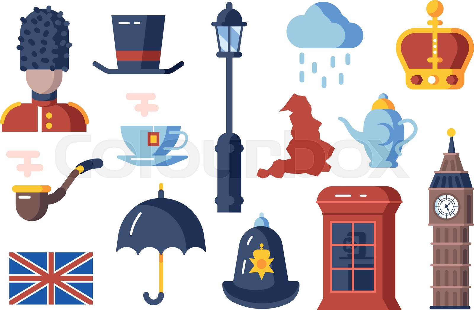 London symbols set | Stock vector | Colourbox