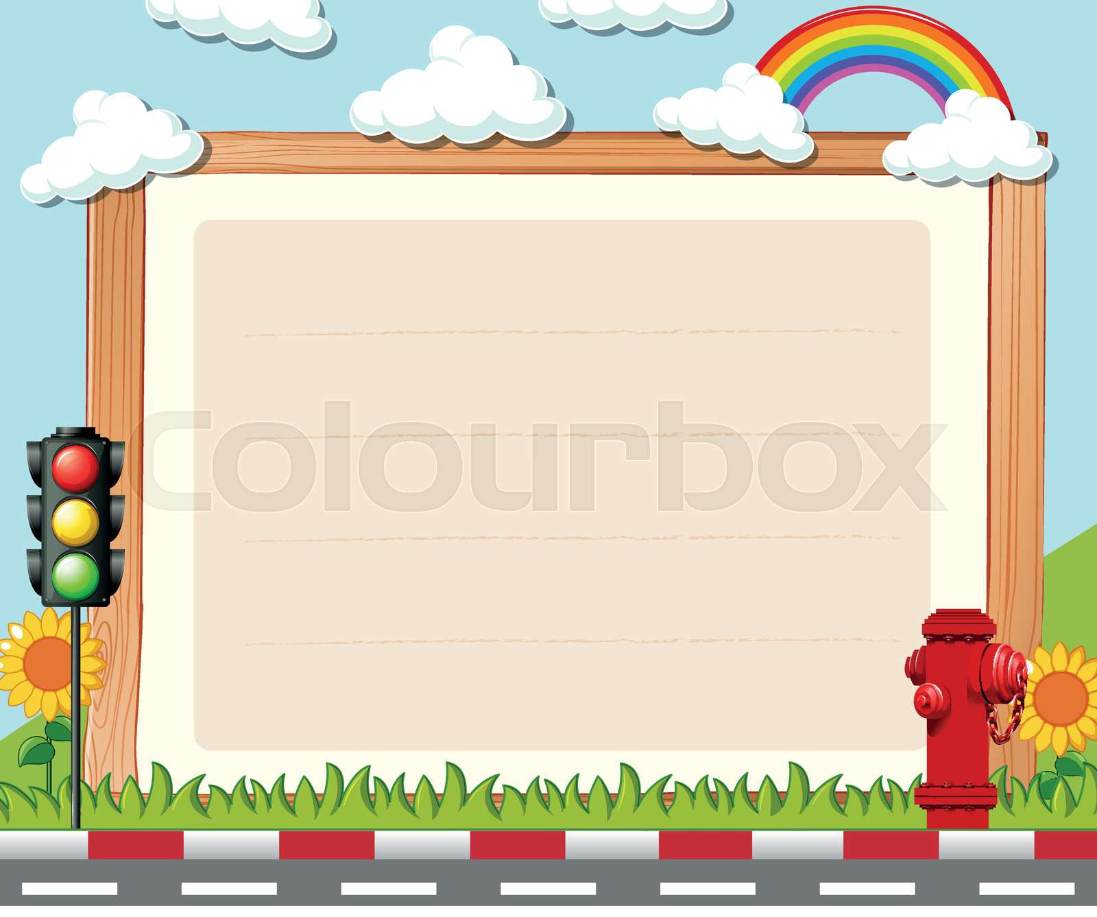 rahmen, blatt, clip | Stock-Vektor | Colourbox