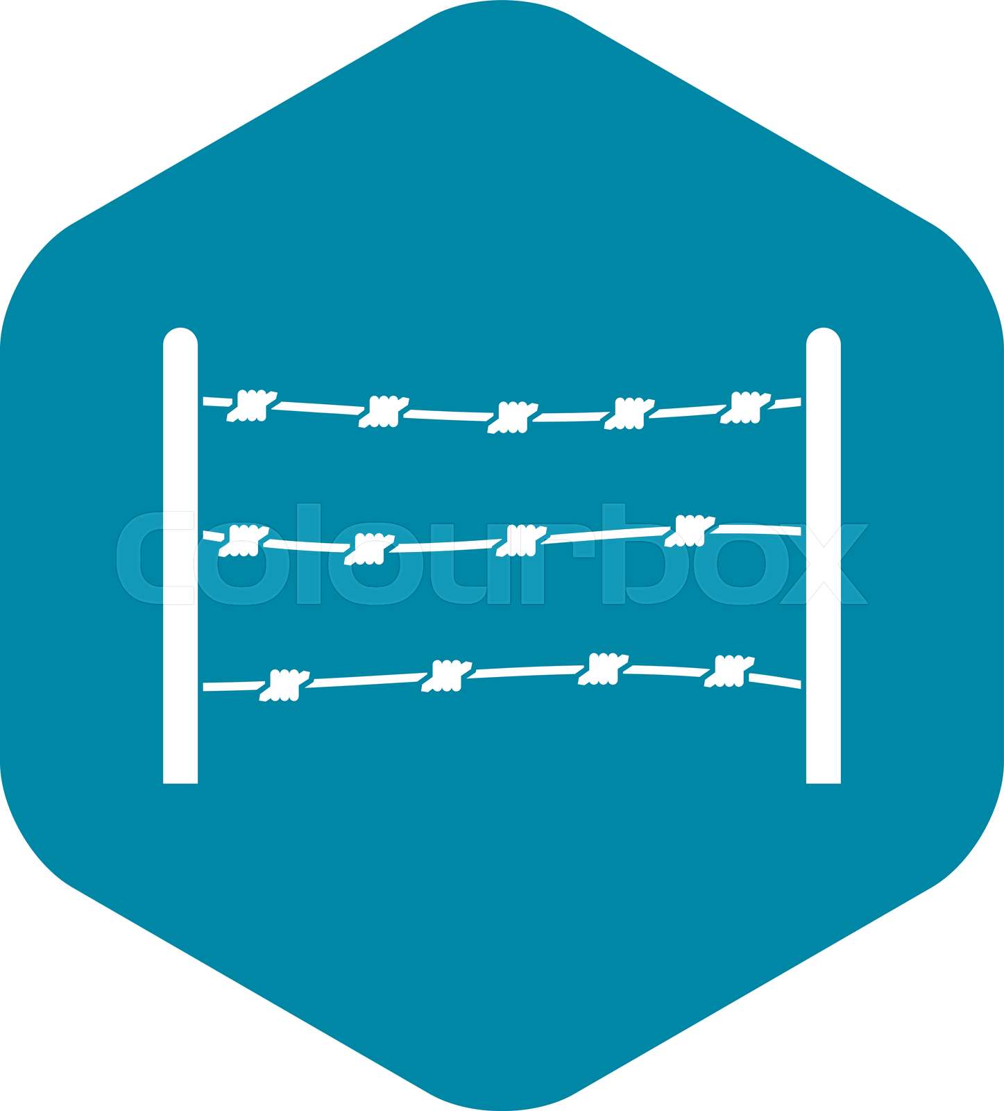 begrenzt, bereich, icon | Stock-Vektor | Colourbox