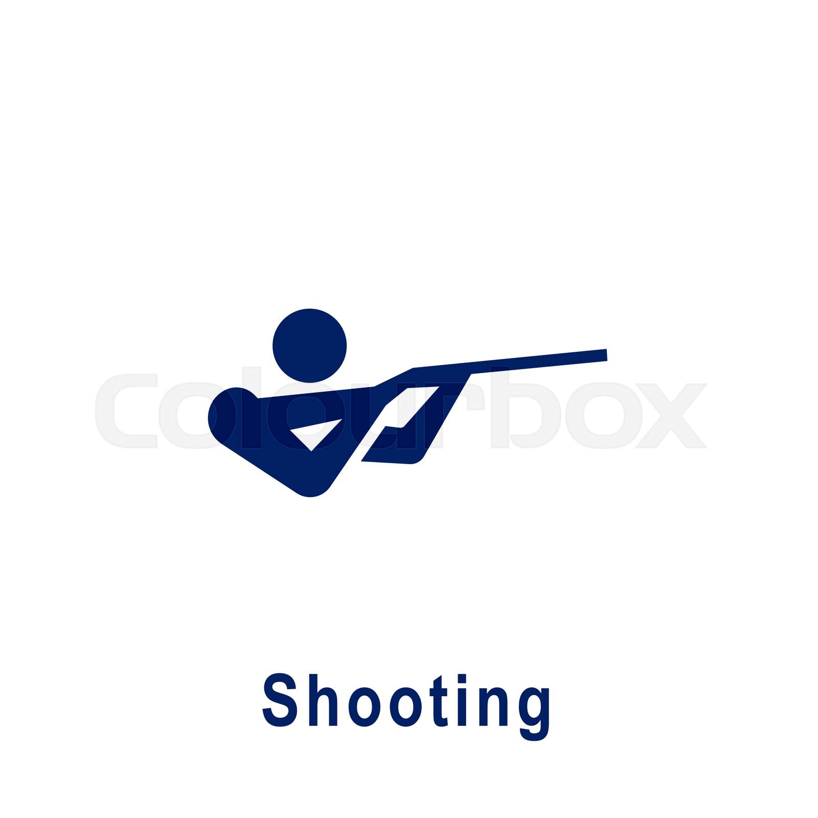 Shooting pictogram, new sport icon. | Stock vector | Colourbox
