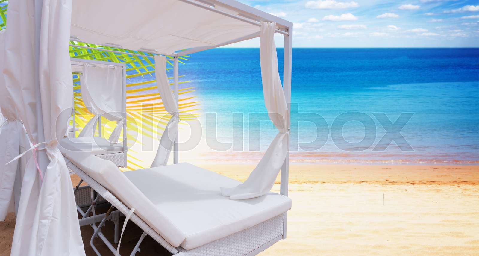Relaxation area. Spa on the beach | Stock image | Colourbox