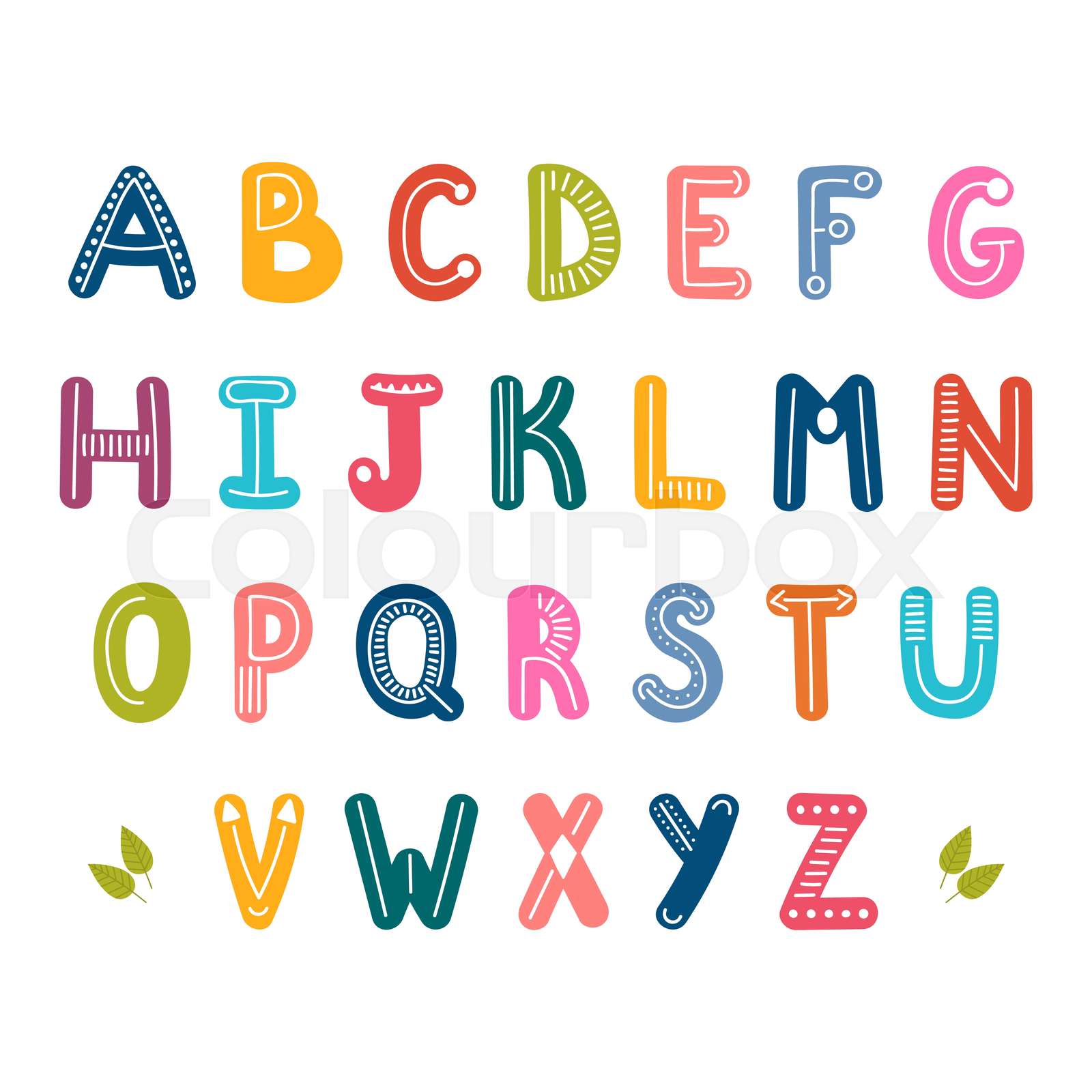 Cute Alphabet Fonts