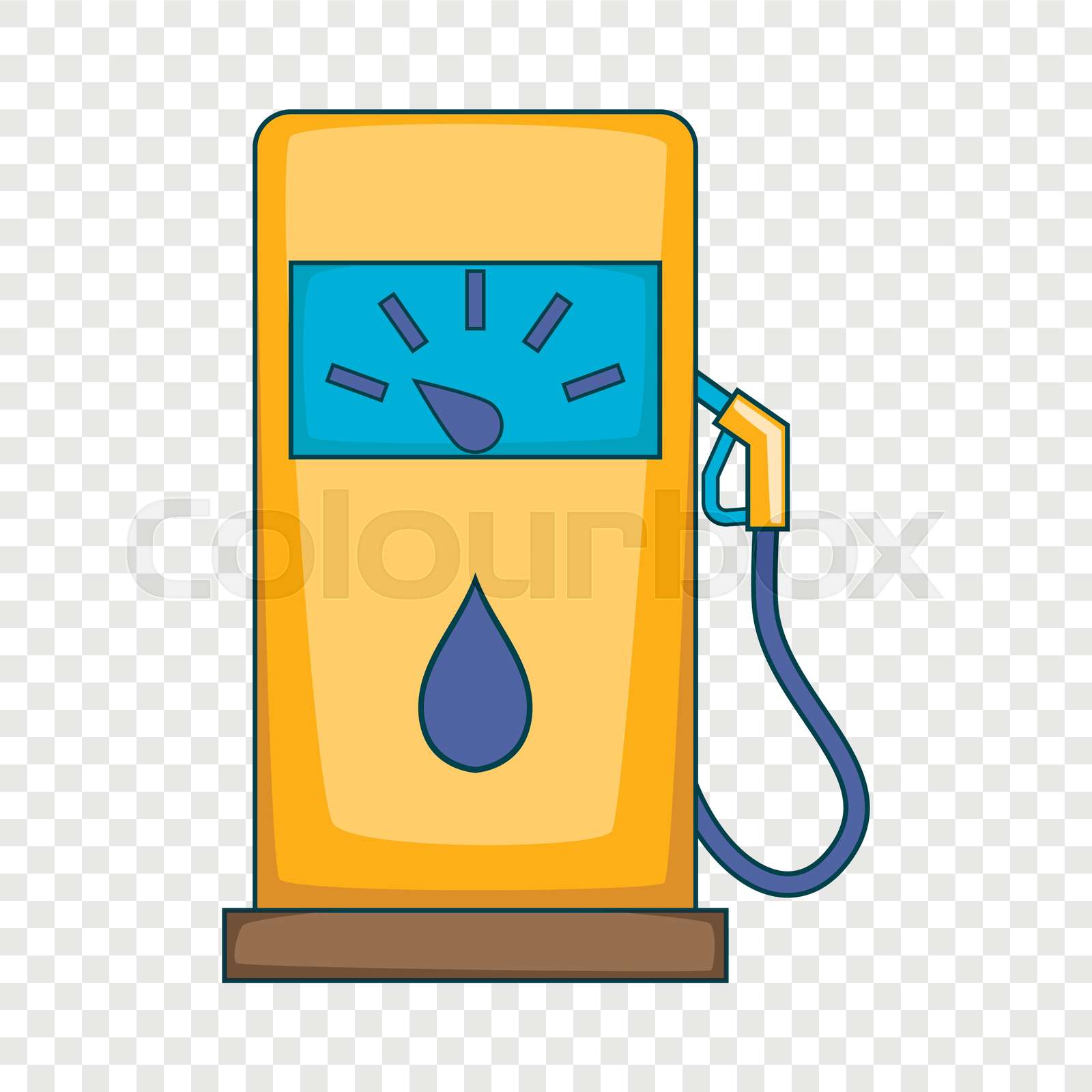 Gas station icon, cartoon style | Stock vector | Colourbox
