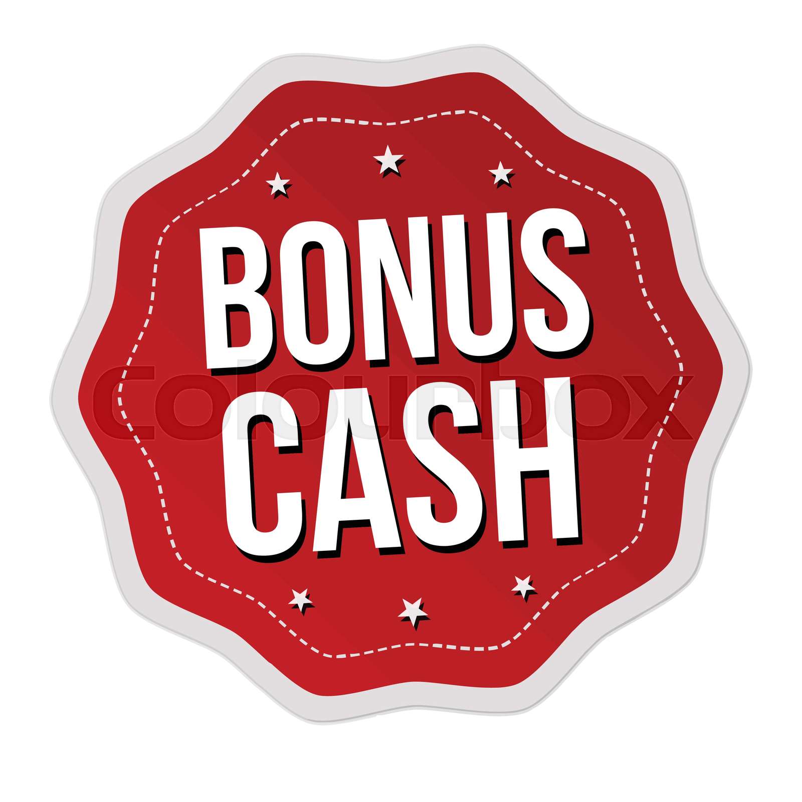Bonus cash label or sticker | Stock vector | Colourbox