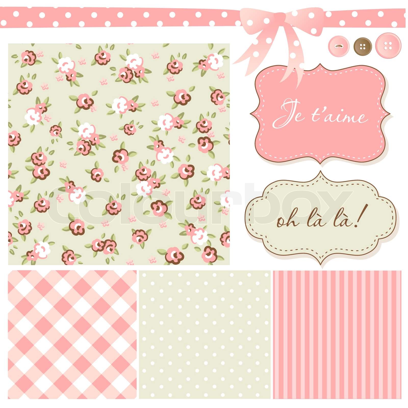 Ideal for printing onto fabric and paper or scrap booking | Stock ...