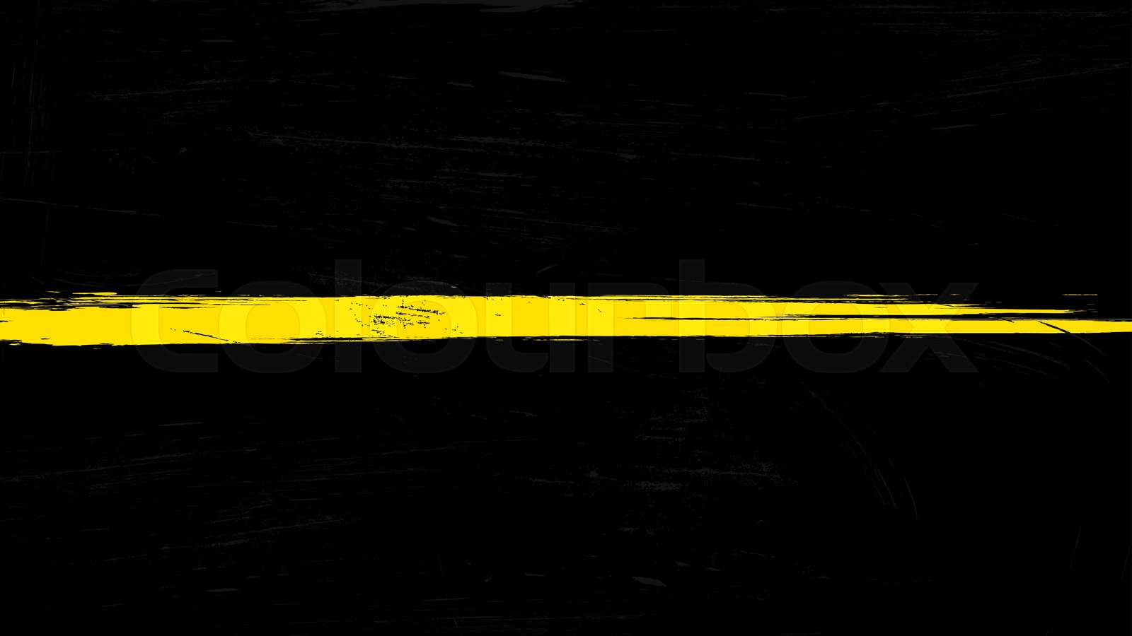 Thin yellow or gold line flag with grunge paint trace - a sign to honor ...