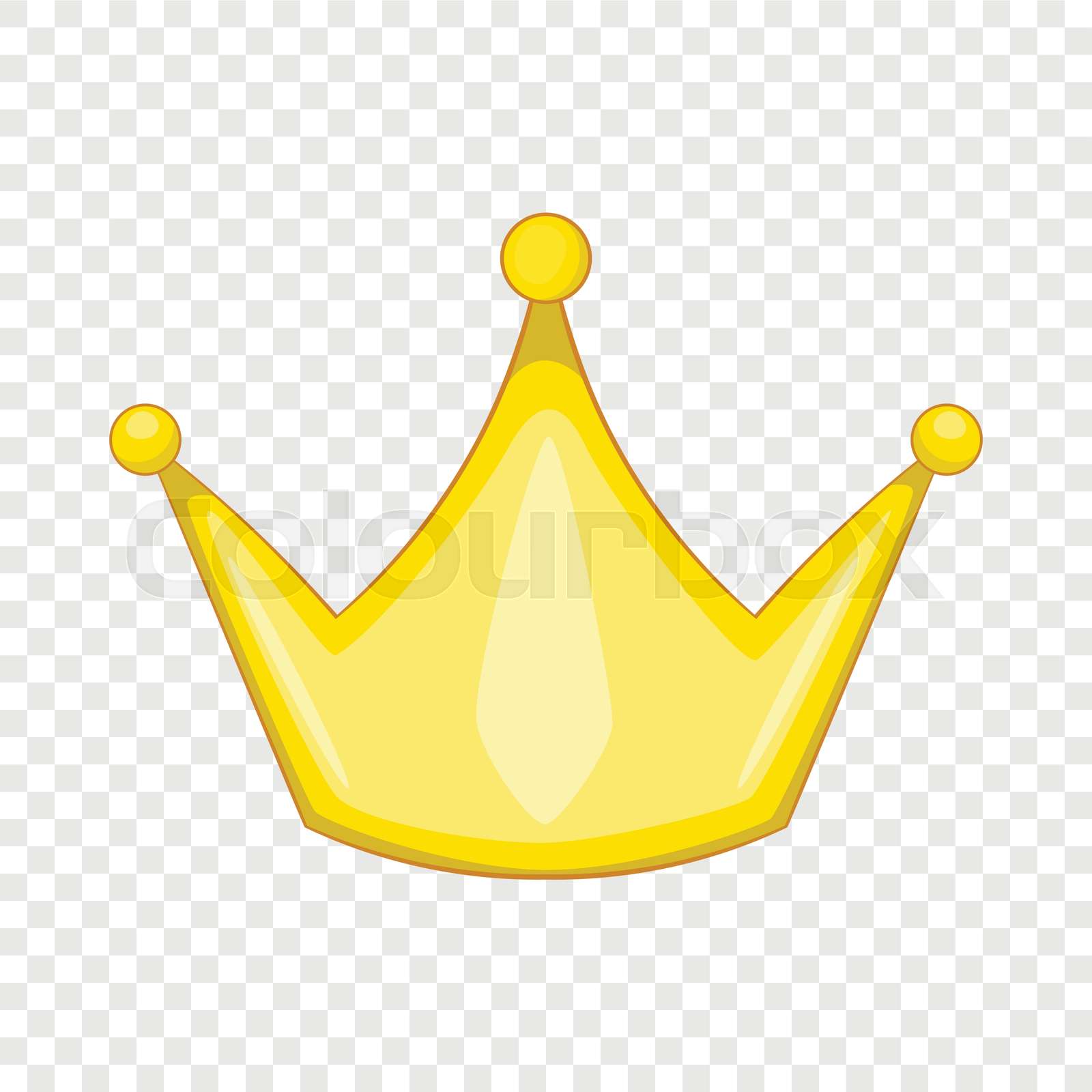Crown icon, cartoon style | Stock vector | Colourbox