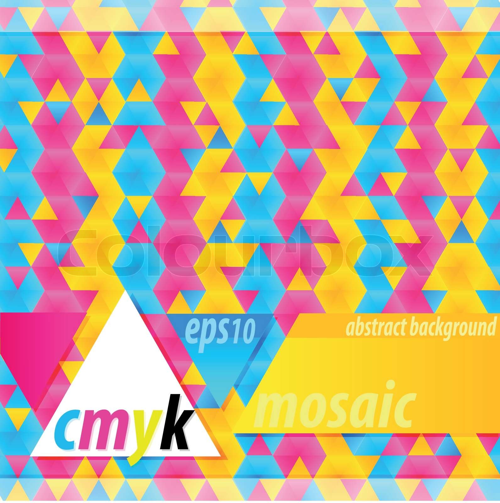 CMYK-abstrakt-Vektor-Exemplar | Stock-Vektor | Colourbox