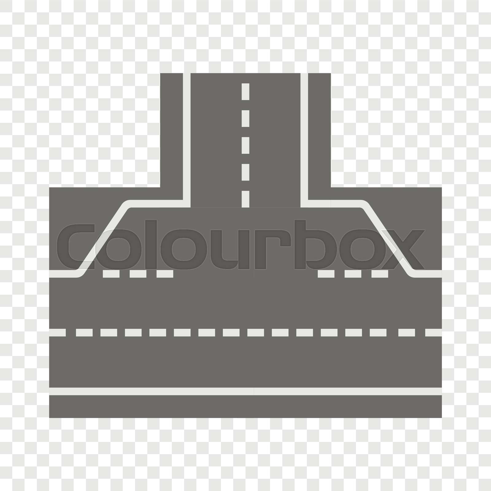 Road element icon, cartoon style | Stock vector | Colourbox