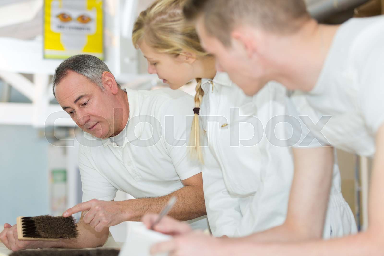 painter with apprentices | Stock image | Colourbox