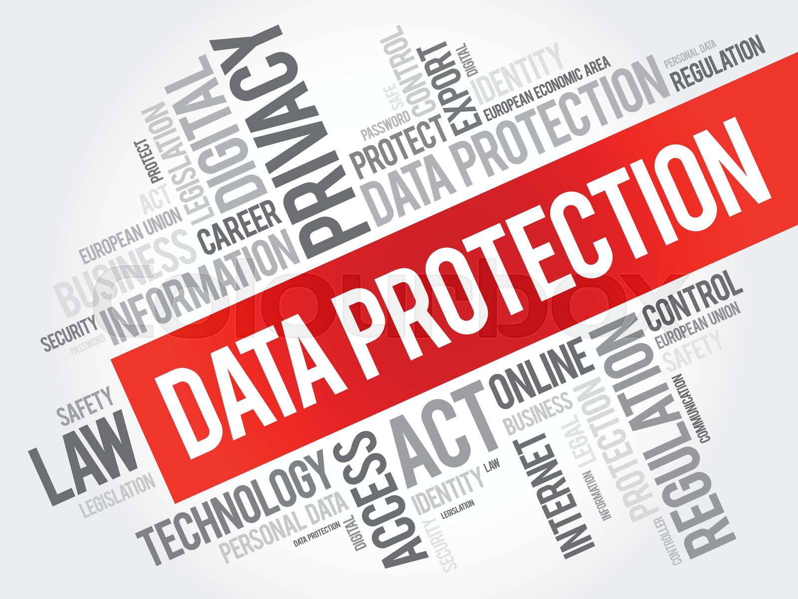 Data Protection word cloud collage | Stock vector | Colourbox