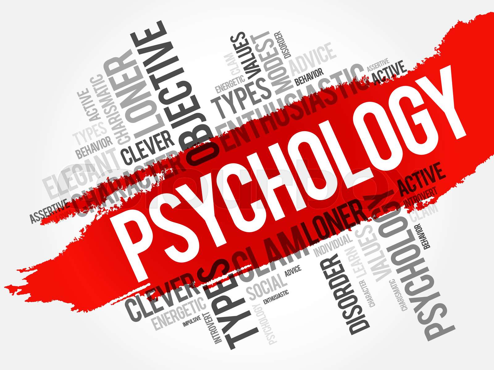Psychology word cloud collage | Stock vector | Colourbox