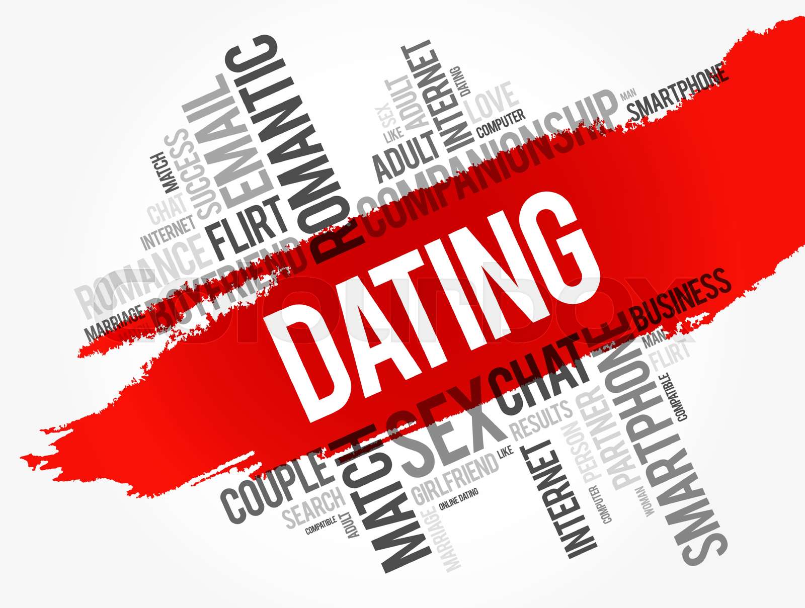 Dating word cloud collage | Stock vector | Colourbox